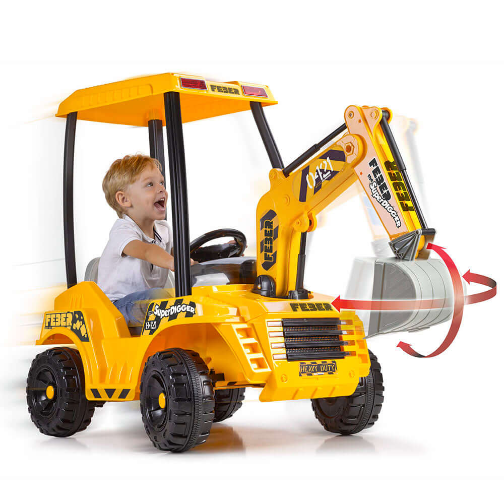Feber Super Digger 12V Electric Excavator | Juego y Jardín