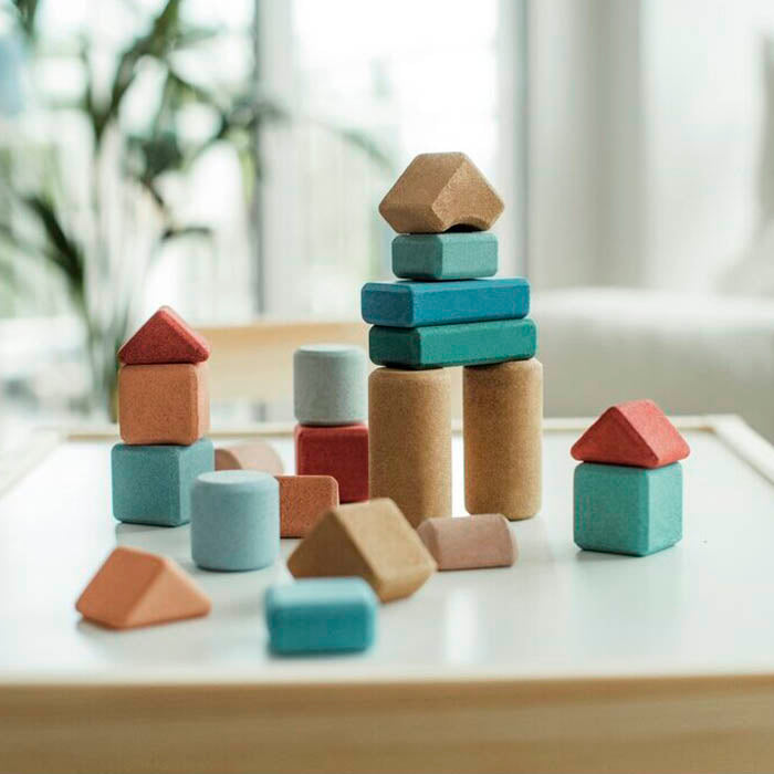 Blocs de Construcció Korko | Joguina de suro per a nens | Juego y Jardín