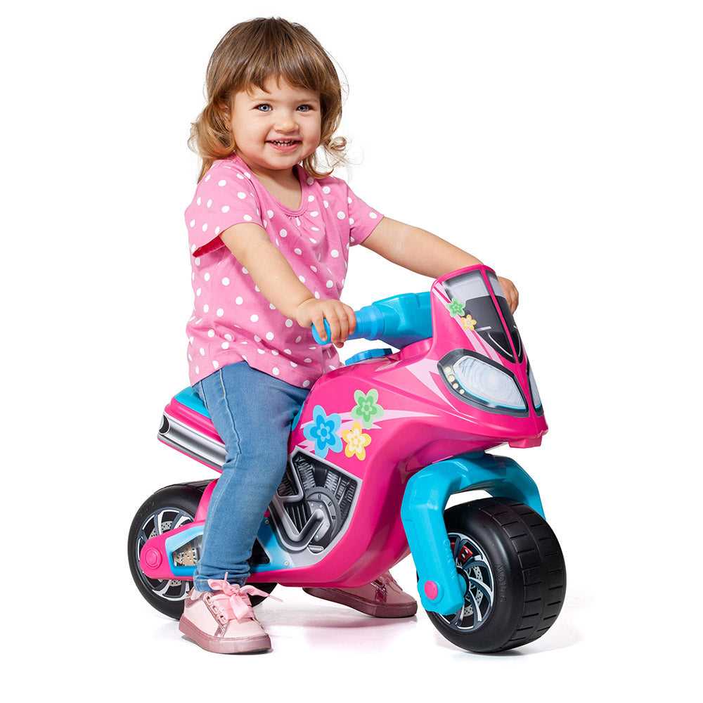Moto Correpasillos Molto Cross Race Pink | Juego y Jardín